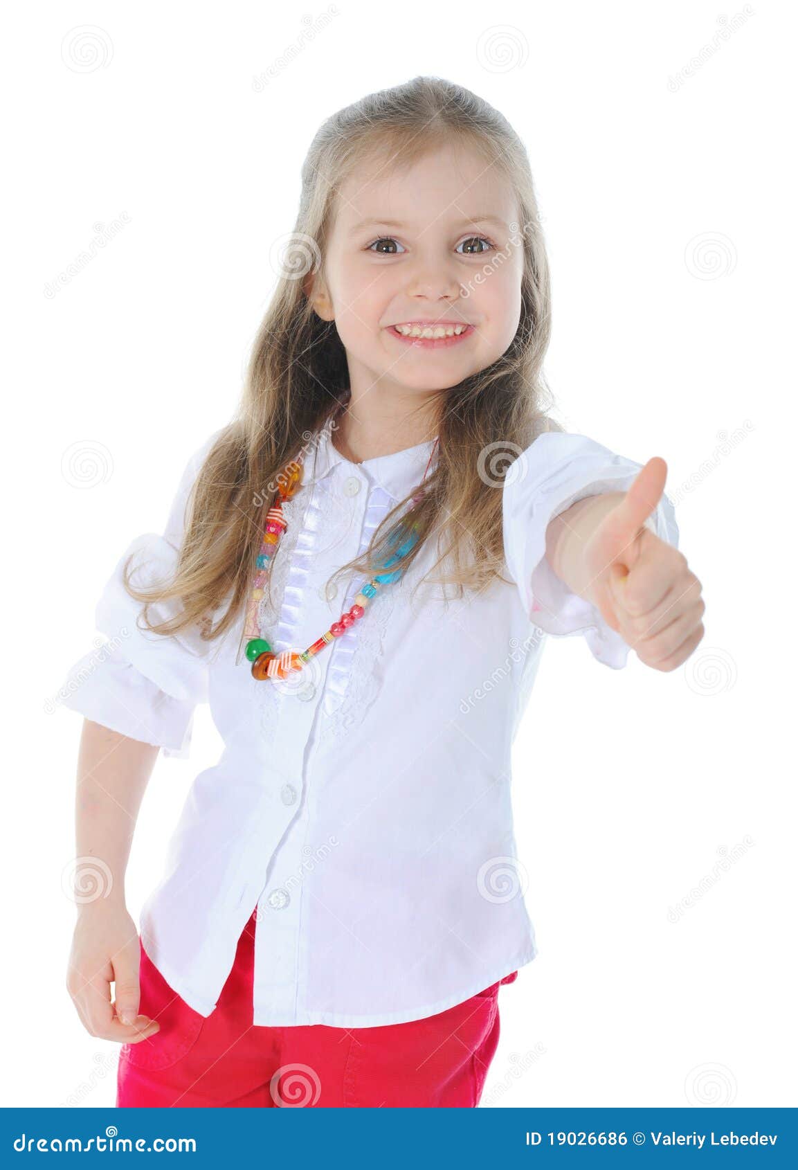 Funny girl stock photo. Image of isolated, girl, happi - 19026686