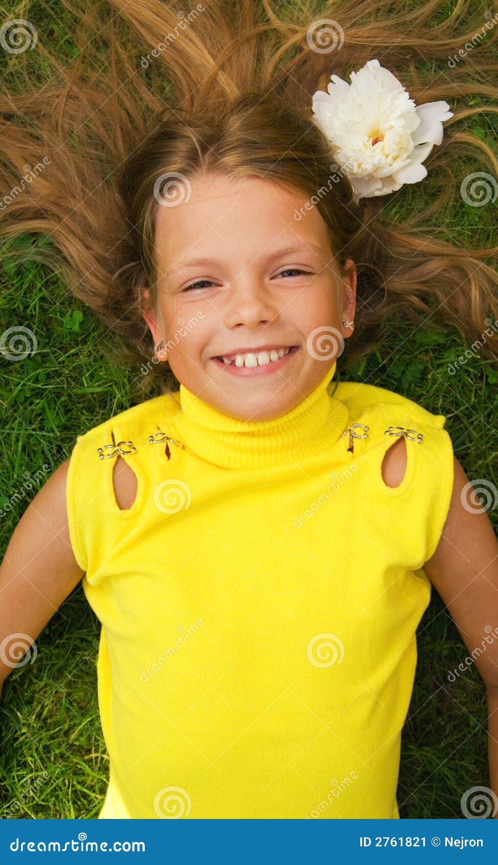 Funny girl stock image. Image of relax, lawn, girl, funny - 2761821