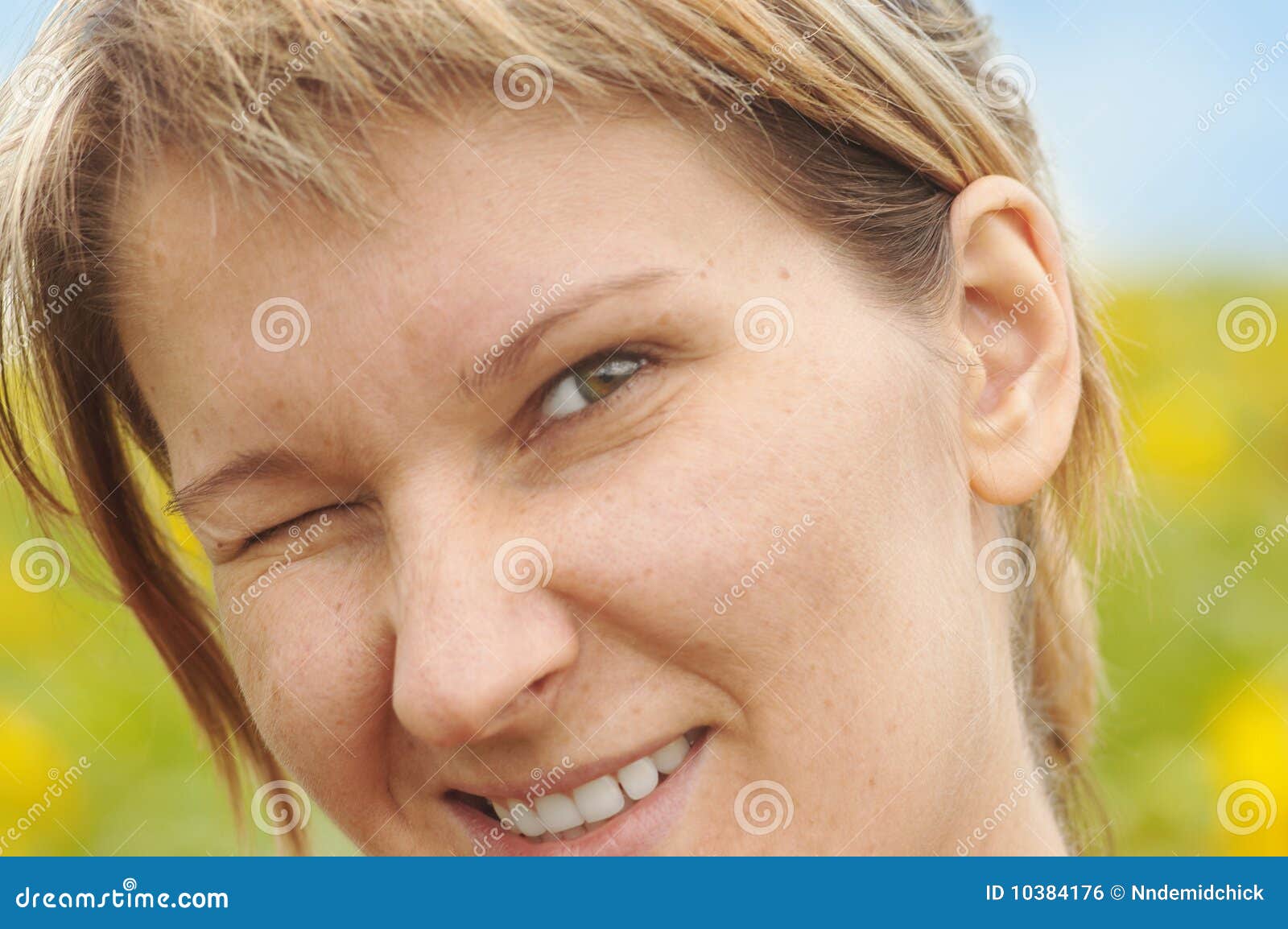 Funny Kid Wink Eye In Torn Paper Hole Isolated Stock Image ...