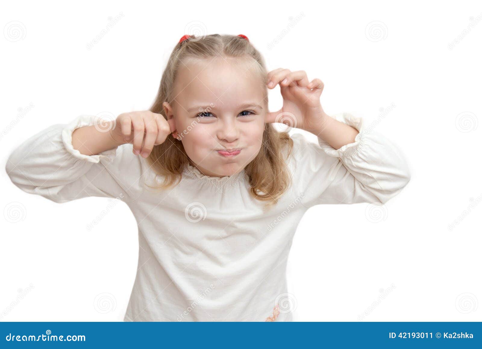 Funny girl grimacing face stock image. Image of grimacing - 42193011