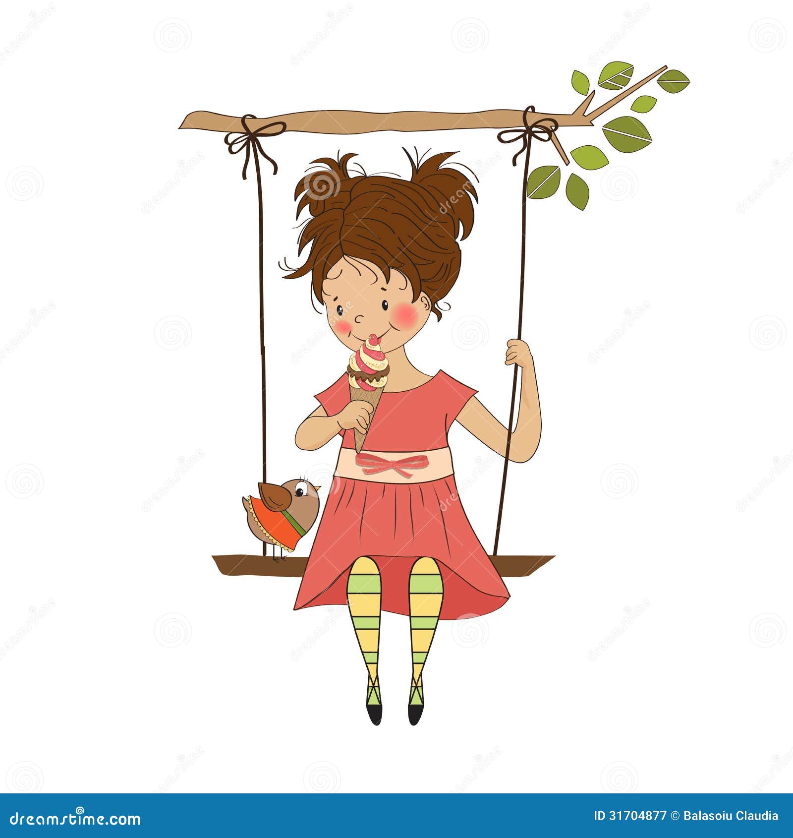 Funny Boy And Girl Striking And Hitting Pinata Hanging On String With ...