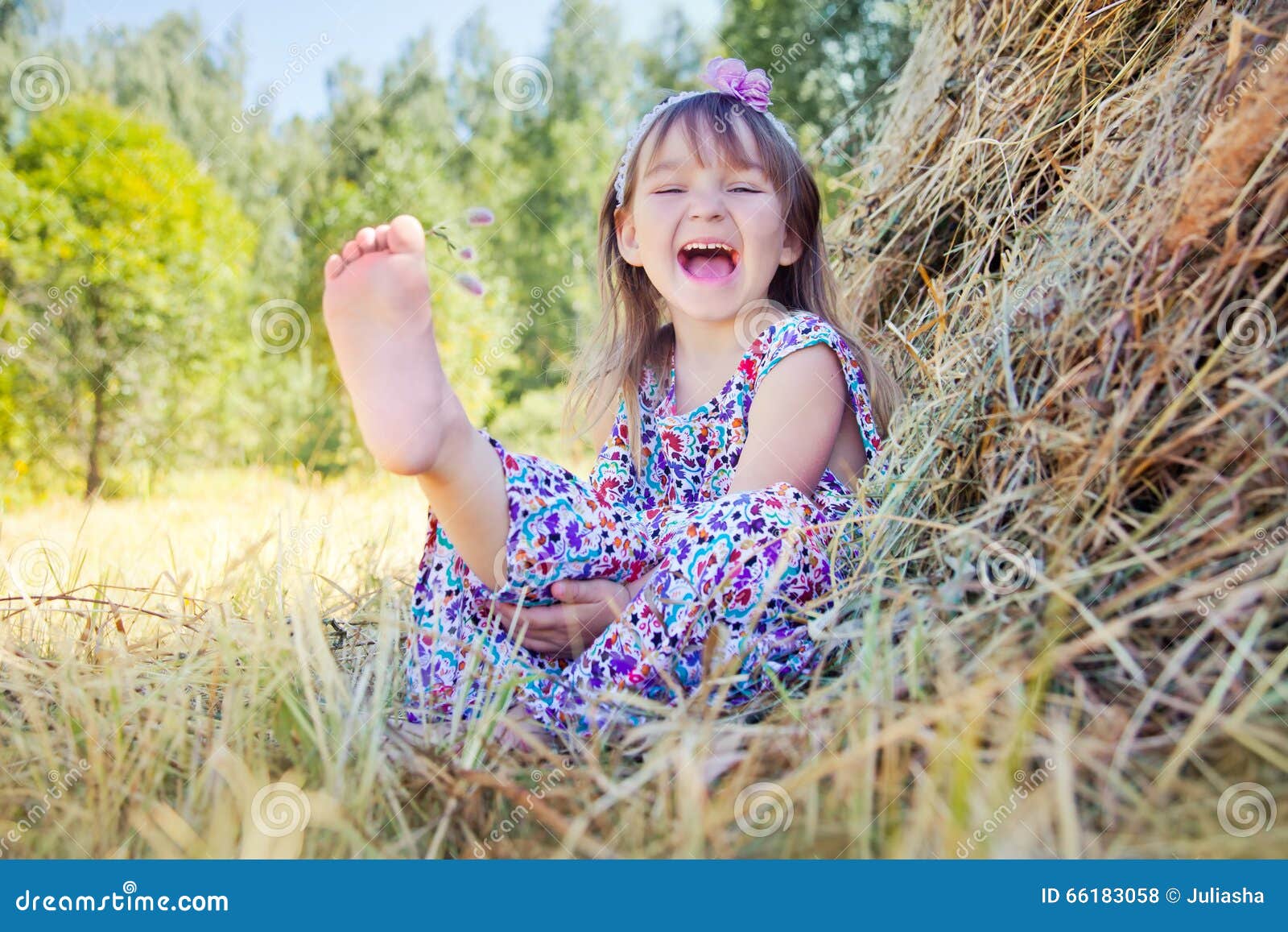 Funny girl stock photo. Image of brown, happy, dress - 66183058