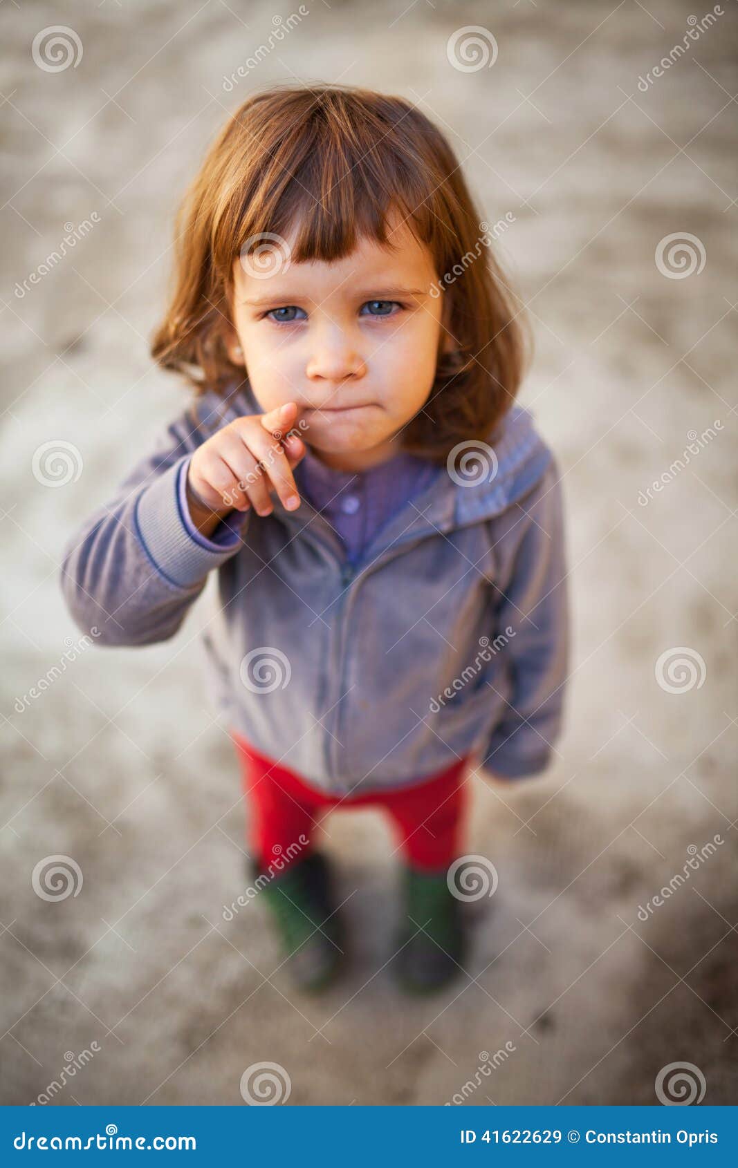 Funny girl pointing finger stock image. Image of girl - 41622629