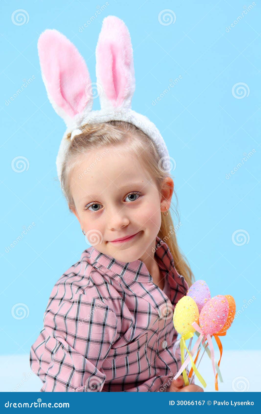 Girl with rabbit ears stock image. Image of people, hair - 30066167