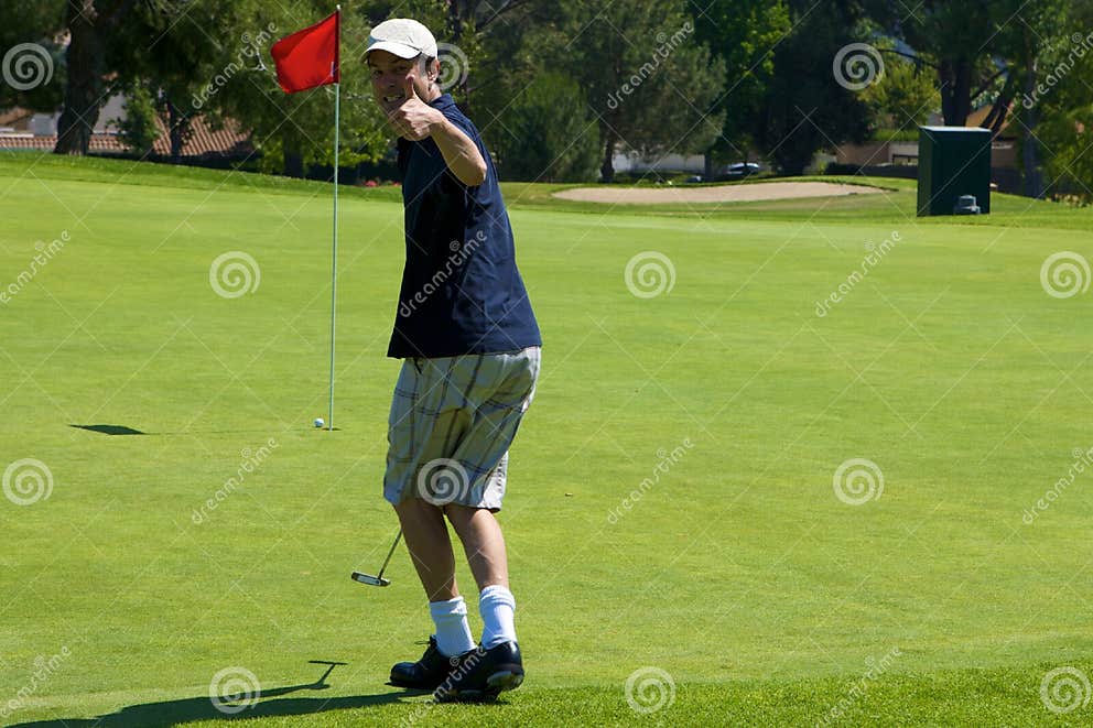Funny Golf Player stock image. Image of shot, golf, success - 10054031