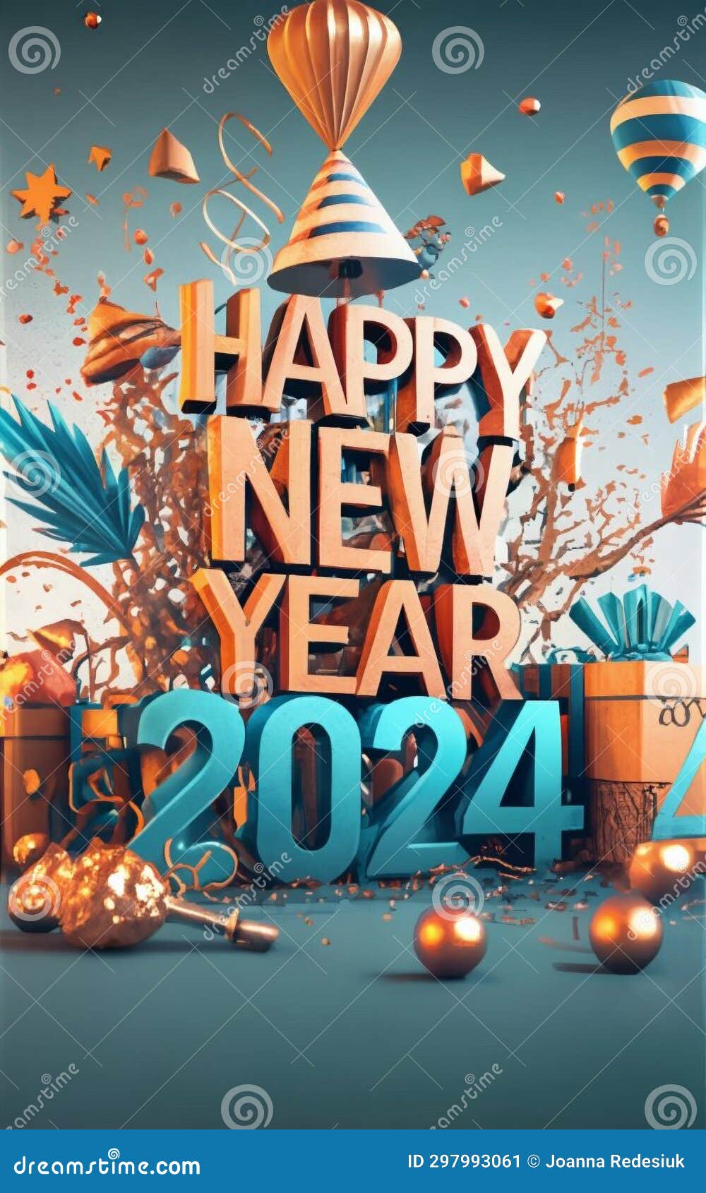 Funny Graphics for New Year 2024 Stock Illustration - Illustration of ...