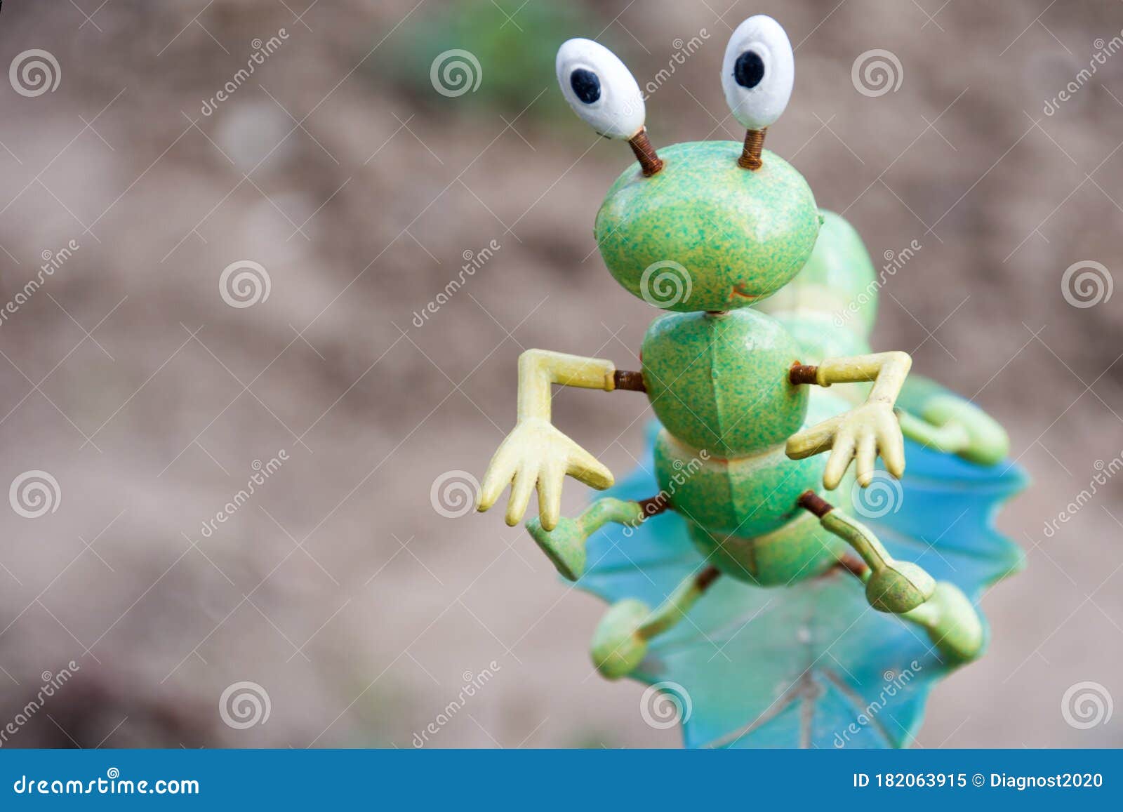 Decorative Caterpillar Made Of Bivalve Seashells On Concrete Beach Molo ...
