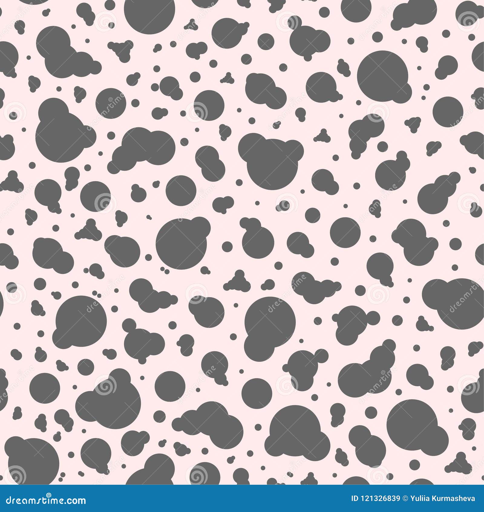 Grey Spots on a Light Background Pattern Stock Vector - Illustration of ...