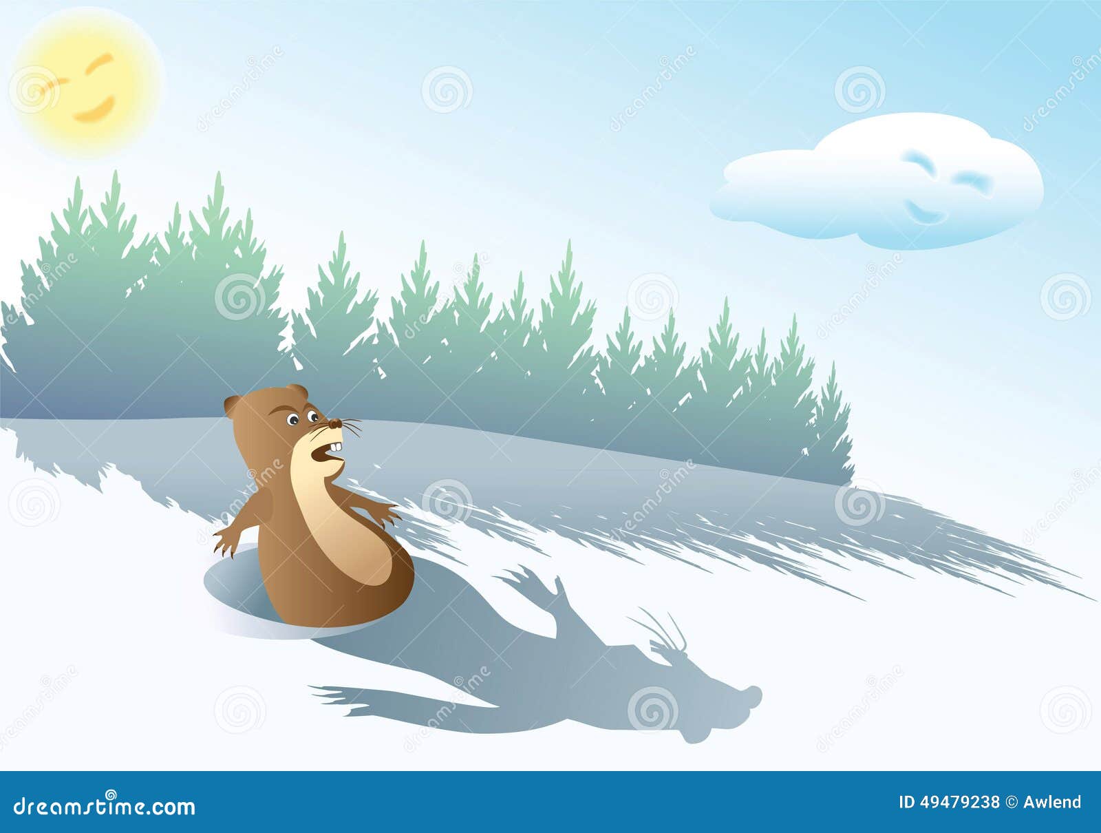 Shadow On Ground Cartoon