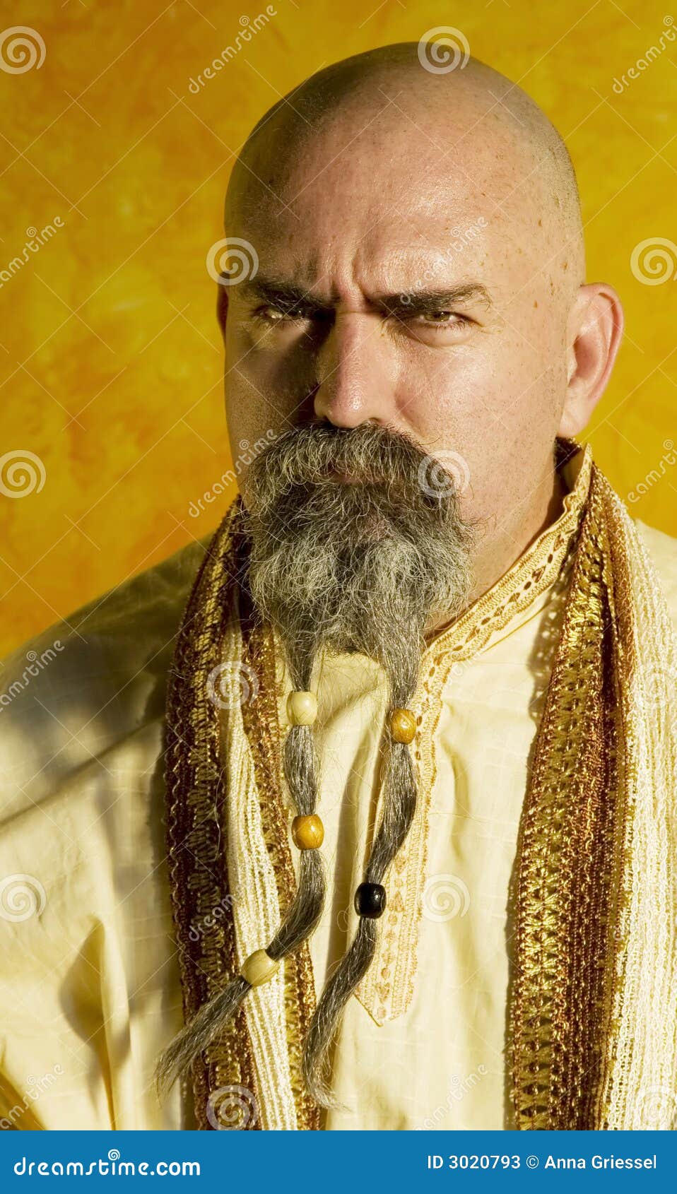 Funny Guru stock image. Image of spiritual, beads, beard - 3020793