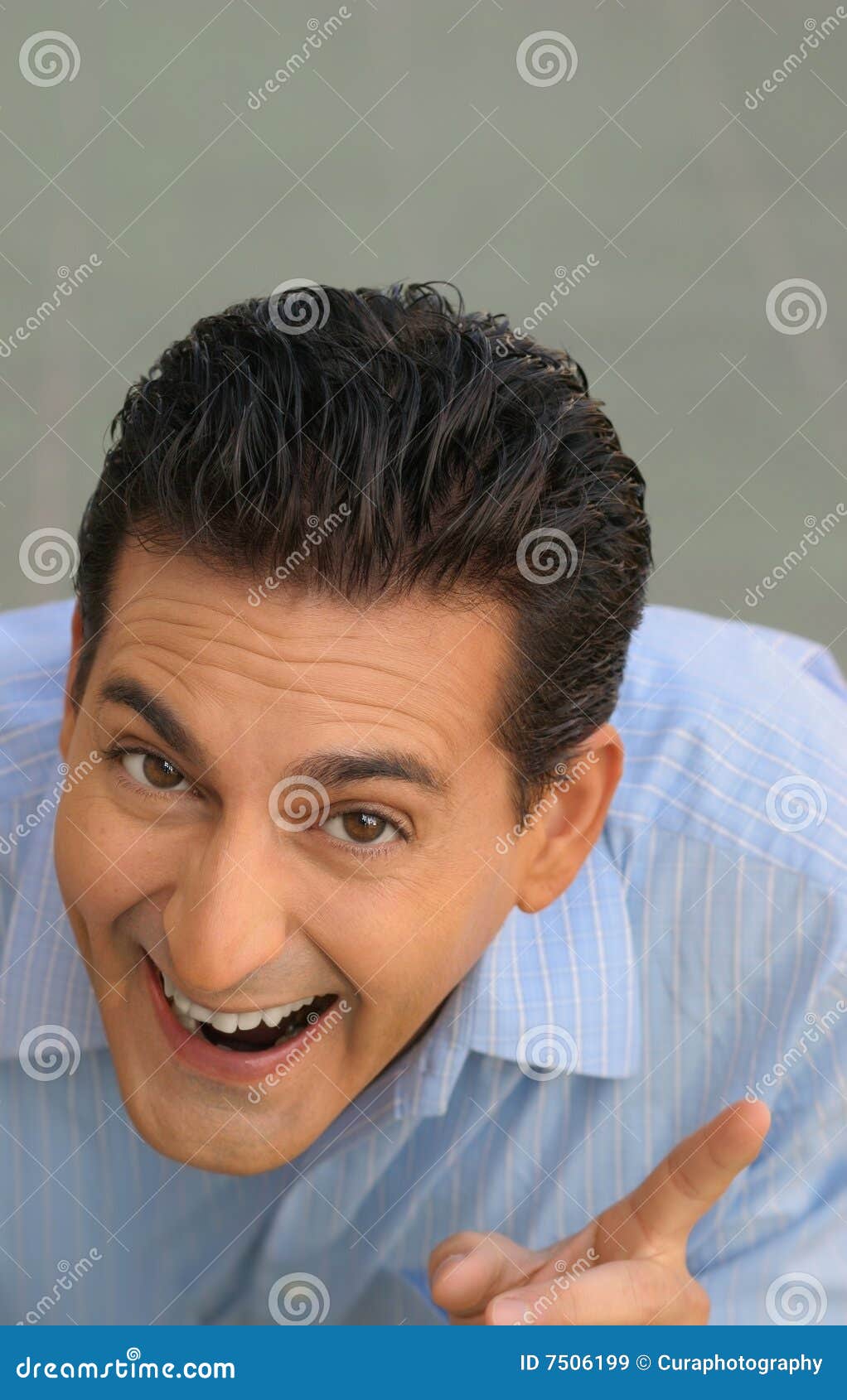 Funny Guy stock image. Image of gesture, hand, customer - 7506199