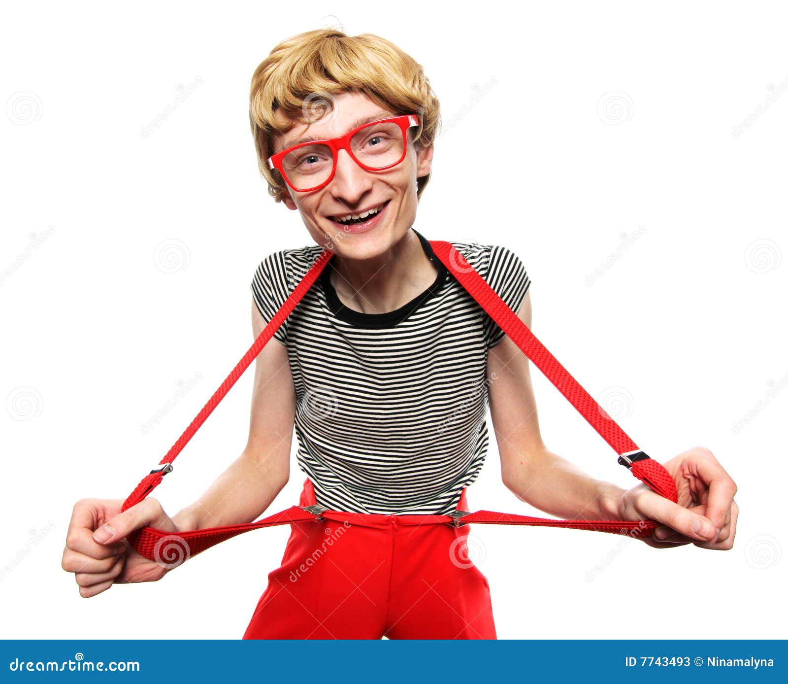 Funny guy stock image. Image of dweeb, geek, dorky, happy - 7743493