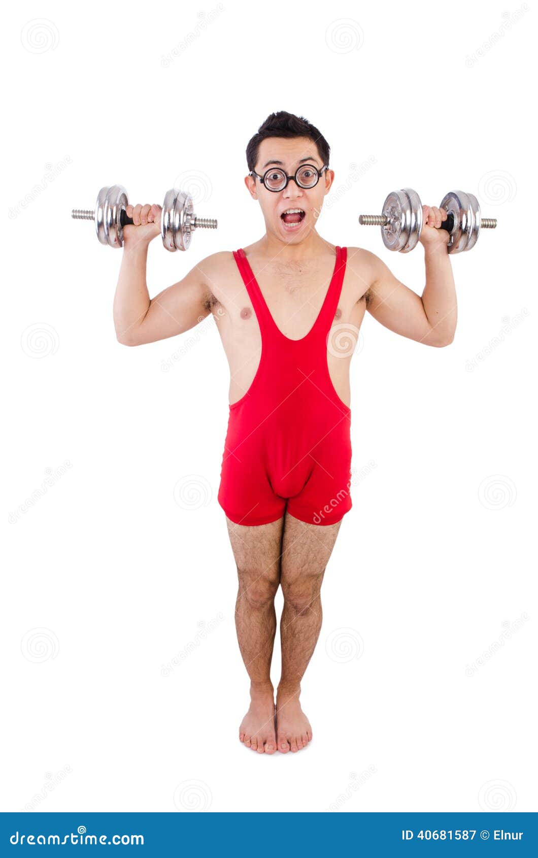 Funny guy stock image. Image of muscle, lifting, exercising - 40681587