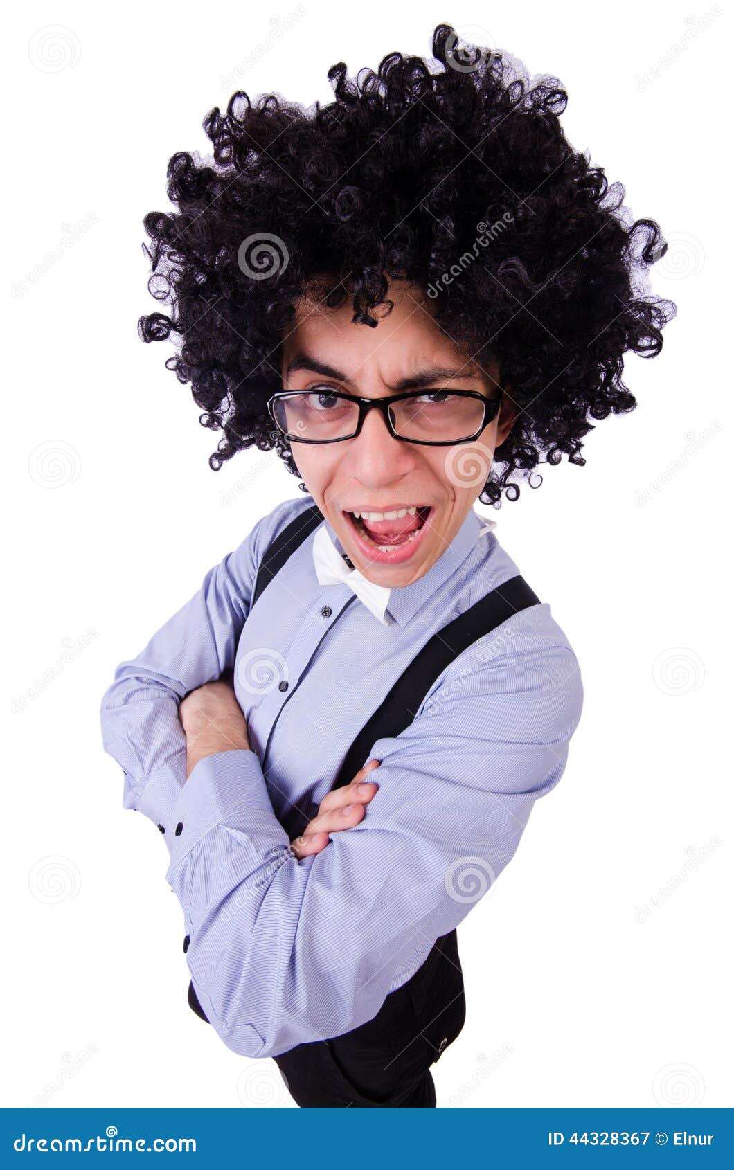 Funny guy isolated stock image. Image of emotion, curious - 44328367