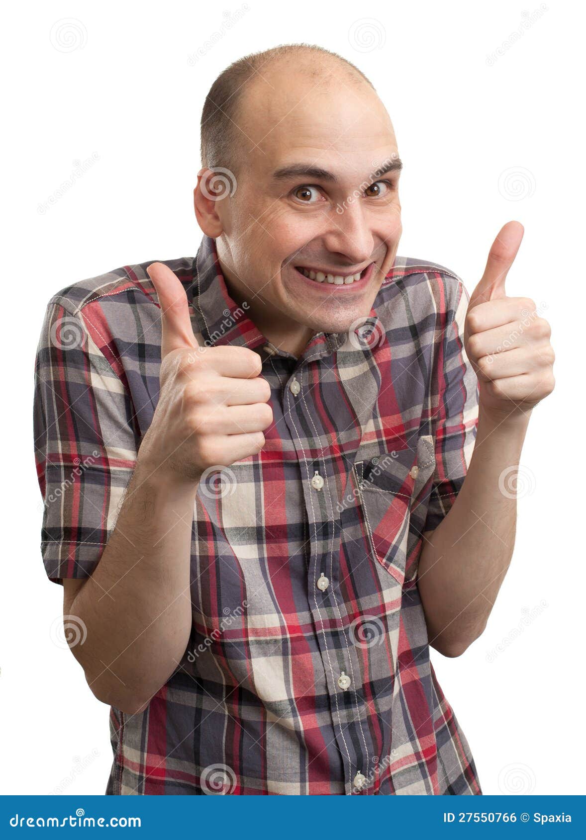 Funny Guy Showing His Thumbs Up Stock Photo - Image of individuality ...