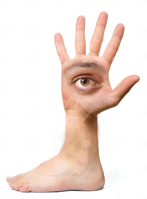 Funny hand stock image. Image of hand, freak, finger, caricature - 3225917