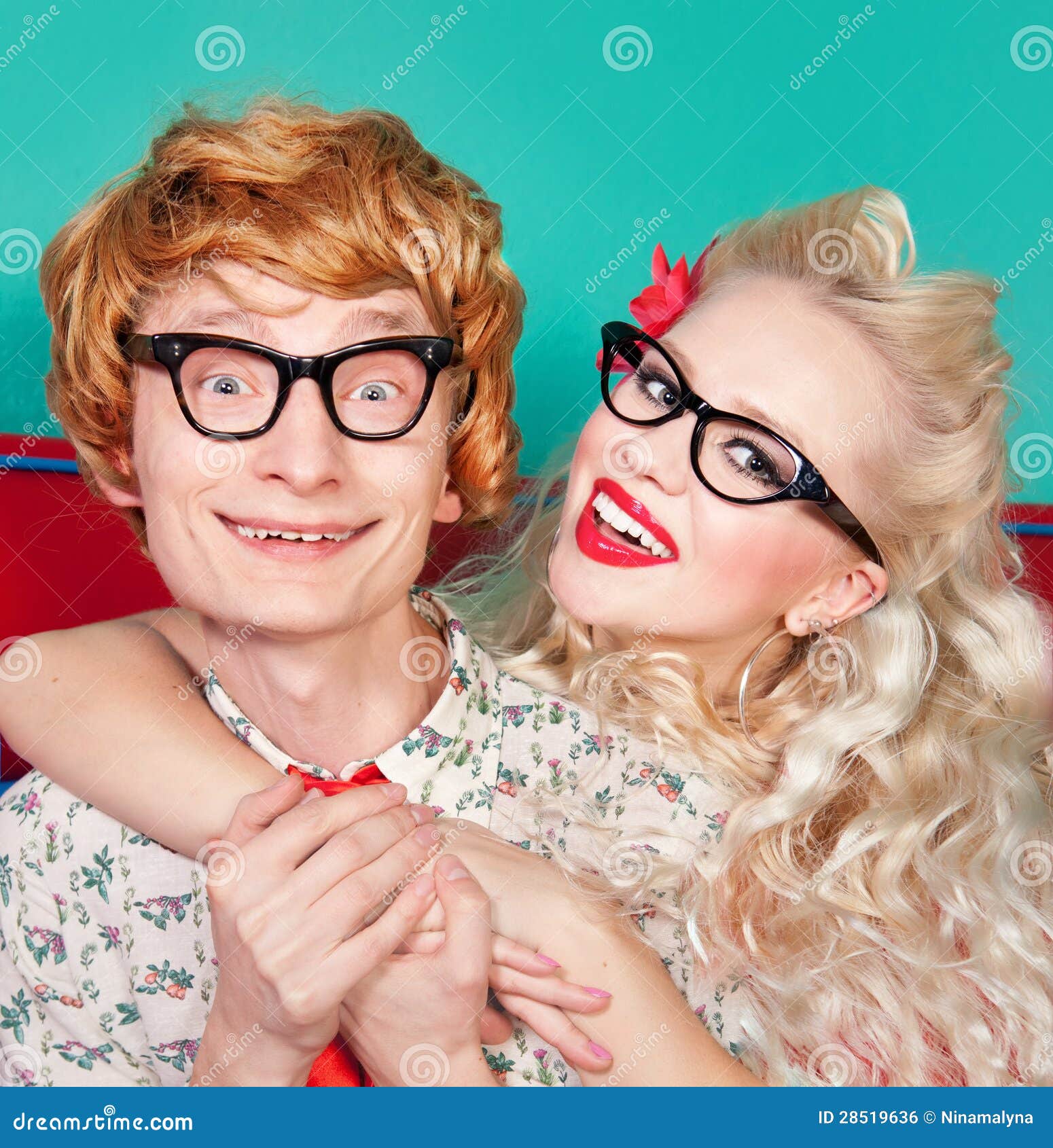 Funny happy couple stock photo. Image of lifestyle, ecstatic - 28519636