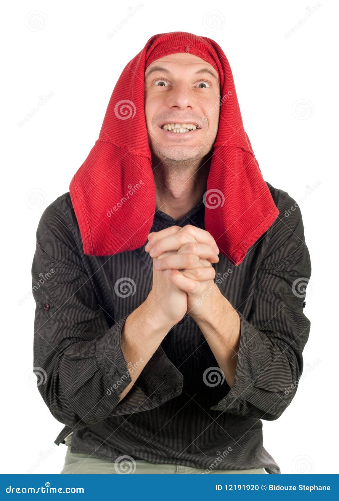 Funny happy man stock photo. Image of strange, people - 12191920