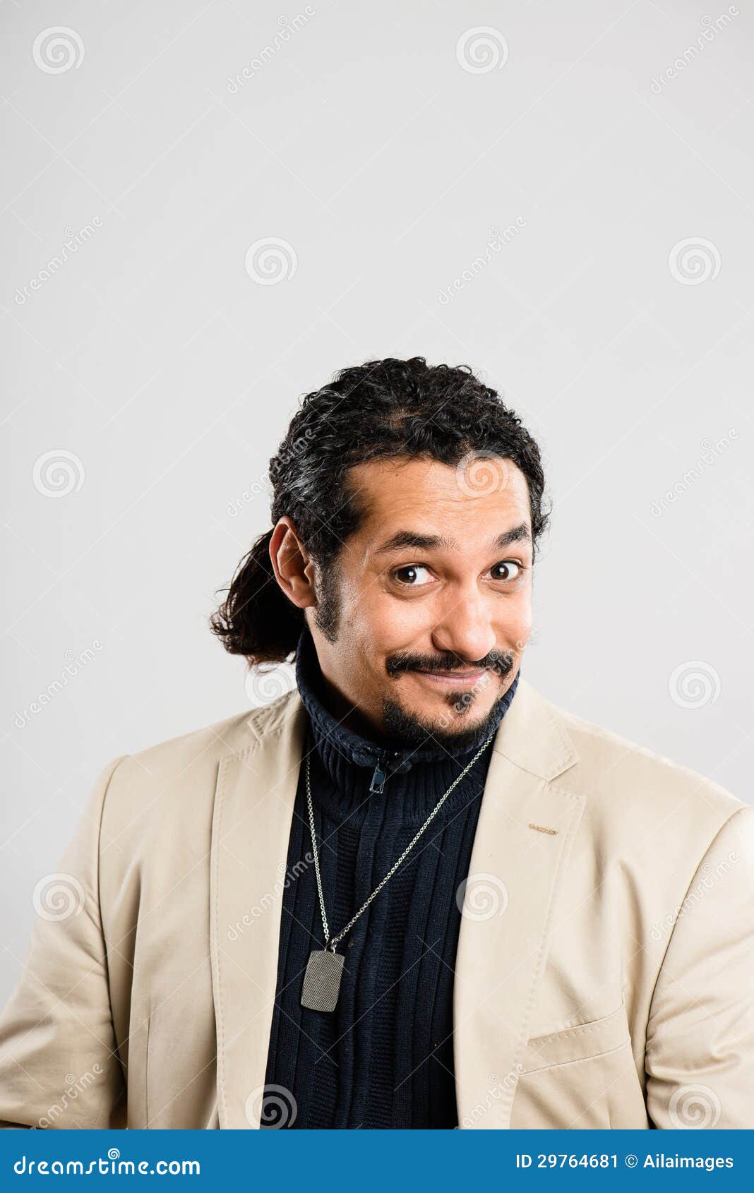 Portrait Real People High Definition Grey Background Stock Image ...