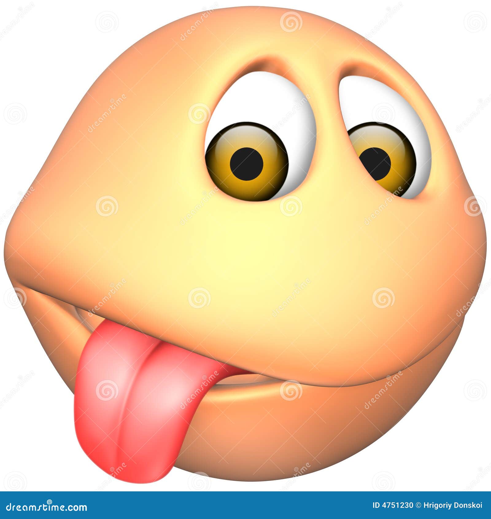 Funny Head stock illustration. Illustration of toon, cartoon - 4751230