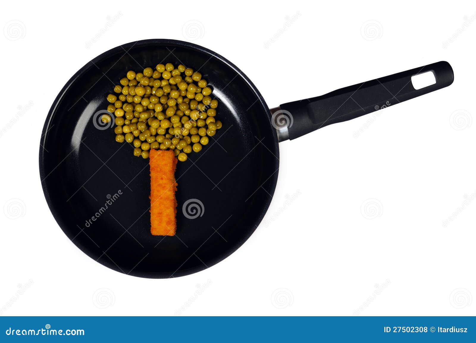 Funny Healthy Vegetables on a Frying Pan Stock Photo - Image of ...
