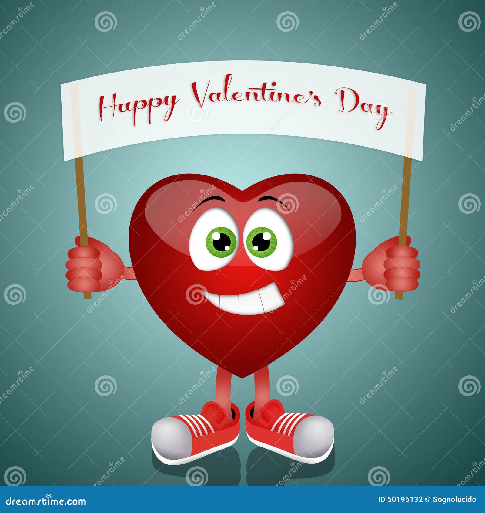 Funny heart with message stock illustration. Illustration of fall ...