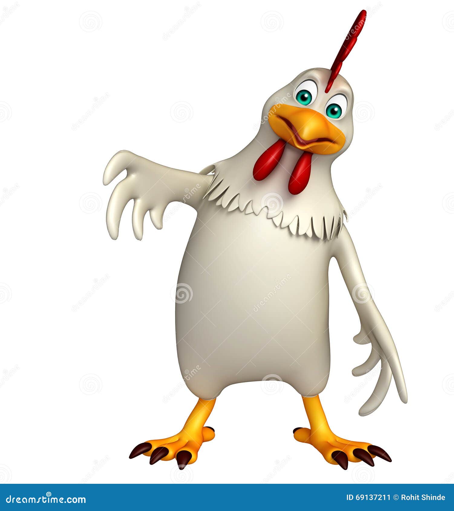Funny Hen Cartoon Character Stock Illustration - Illustration of chicks ...