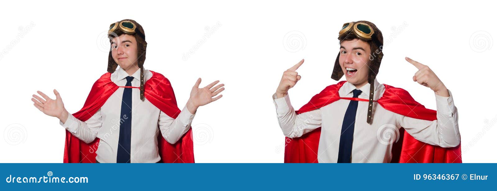 The Funny Here with Briefcase Isolated on the White Stock Image - Image ...