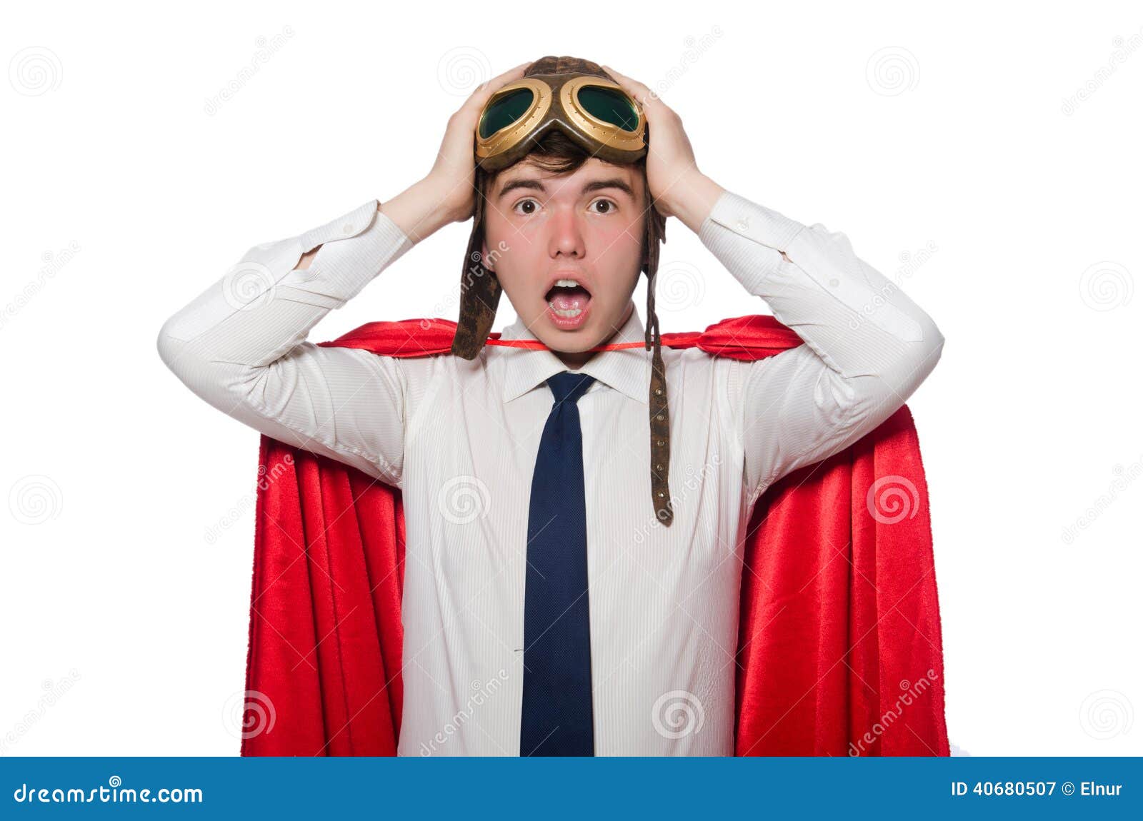 Funny hero stock image. Image of male, crew, executive - 40680507