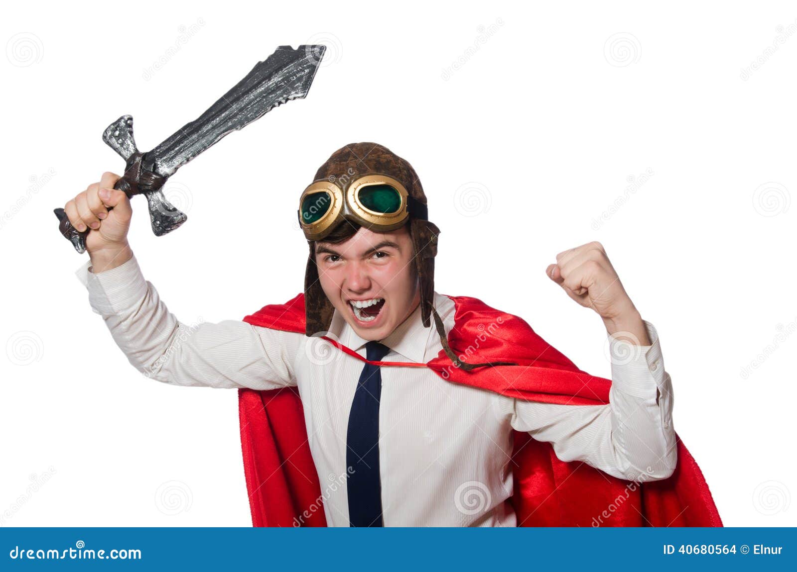 Funny hero stock photo. Image of captain, goggles, dagger - 40680564