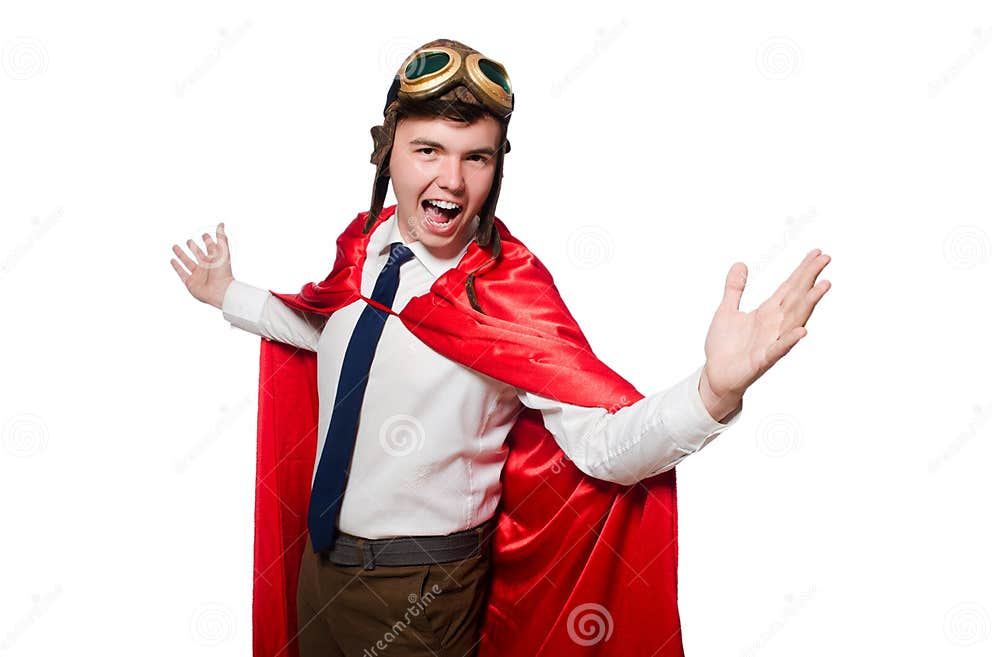 Funny hero stock photo. Image of humorous, leadership - 40889140