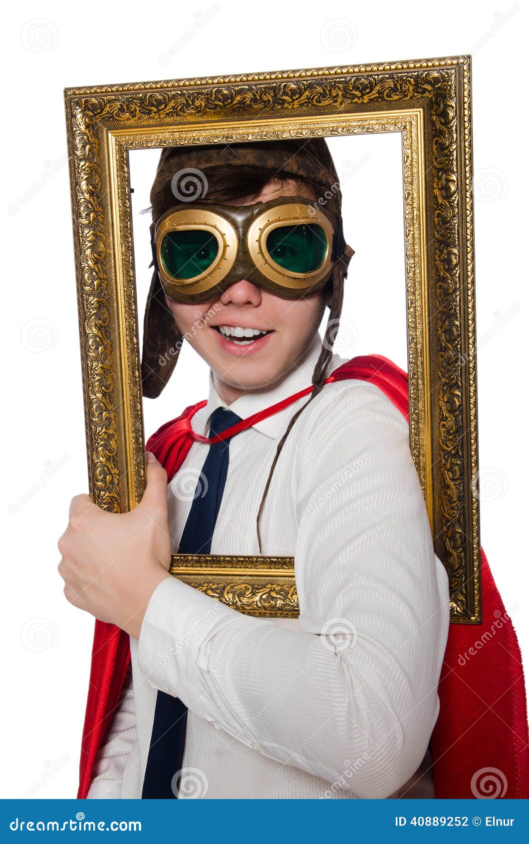 Funny hero stock photo. Image of smiling, funny, jacket - 40889252