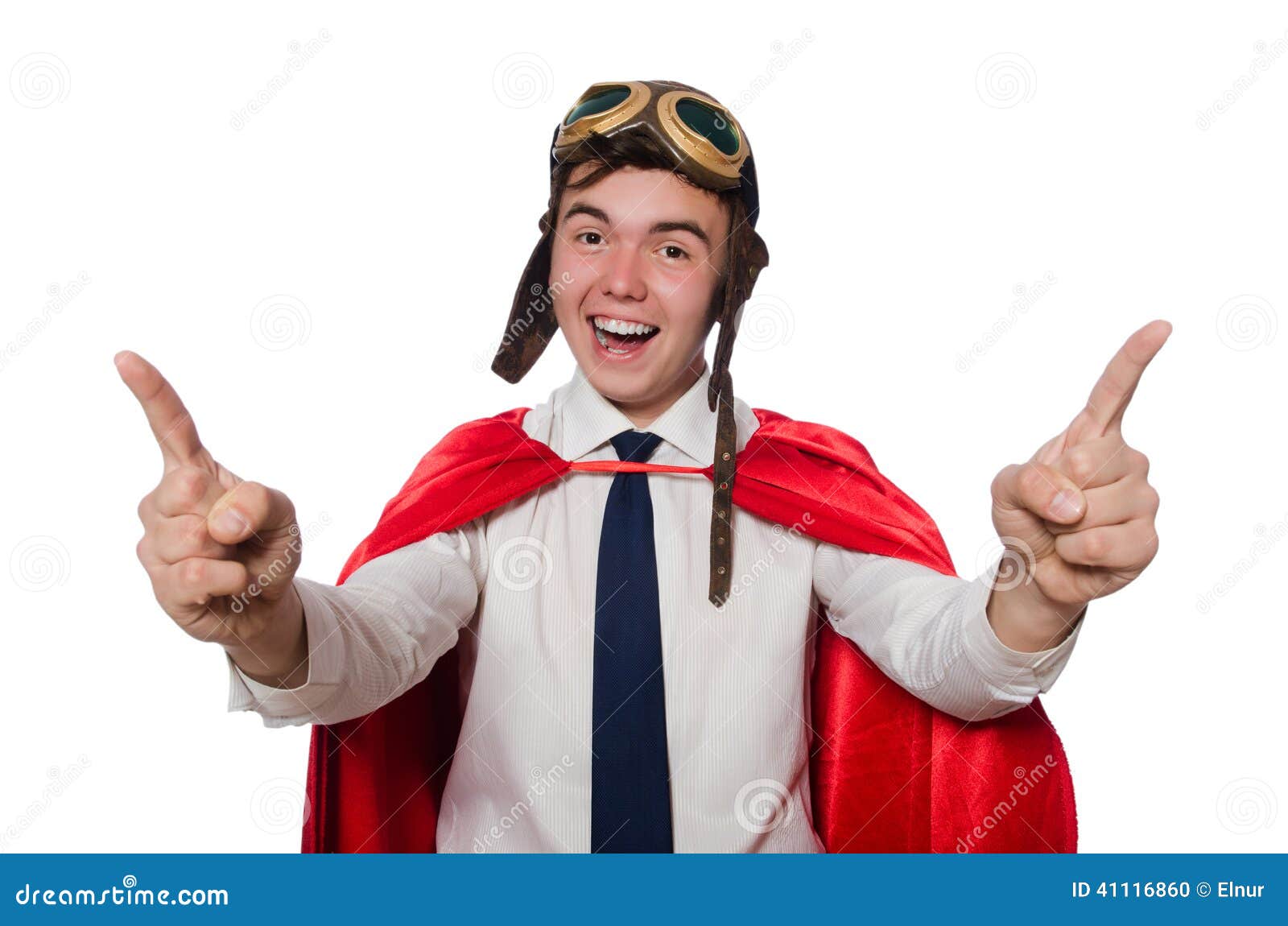 Funny hero isolated stock photo. Image of courage, posing - 41116860