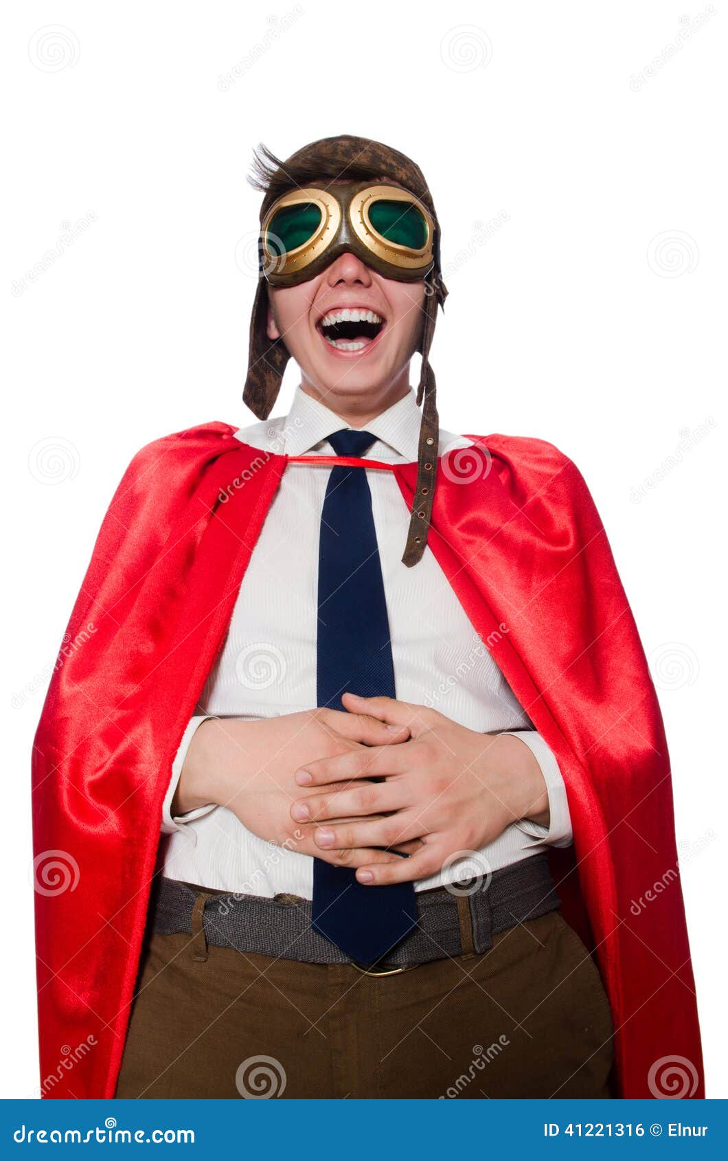 Funny hero isolated stock photo. Image of leadership - 41221316