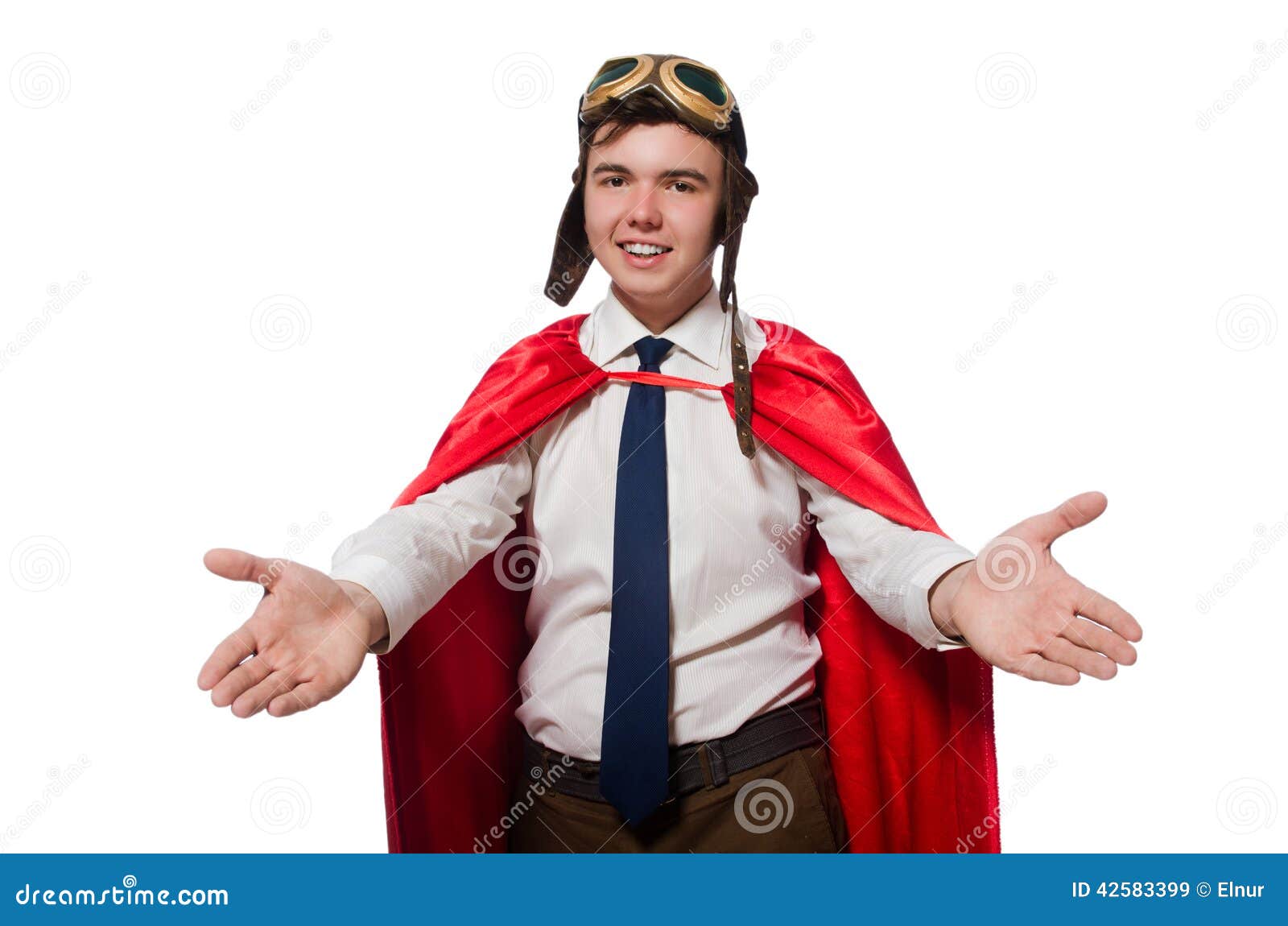 Funny hero isolated stock image. Image of hero, strong - 42583399