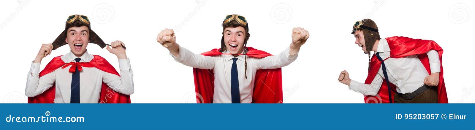 The Funny Hero Isolated on the White Stock Image - Image of compilation ...
