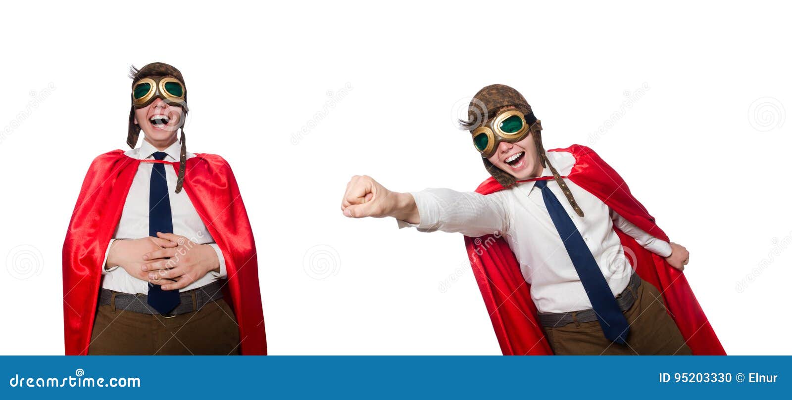 The Funny Hero Isolated on the White Stock Photo - Image of helmet ...