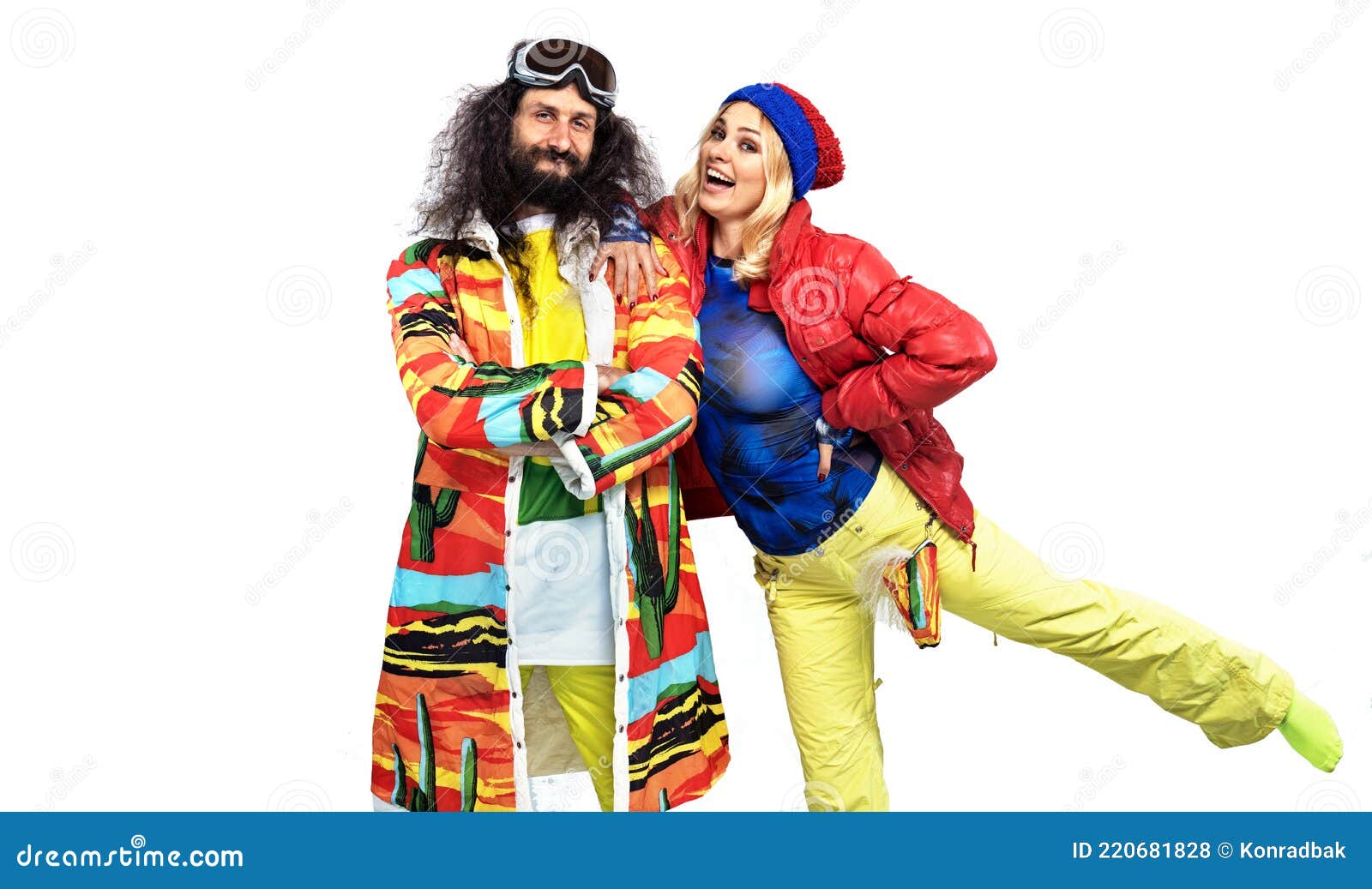 Funny Hipster Girl Going Crazy Isolated On White Royalty-Free Stock ...