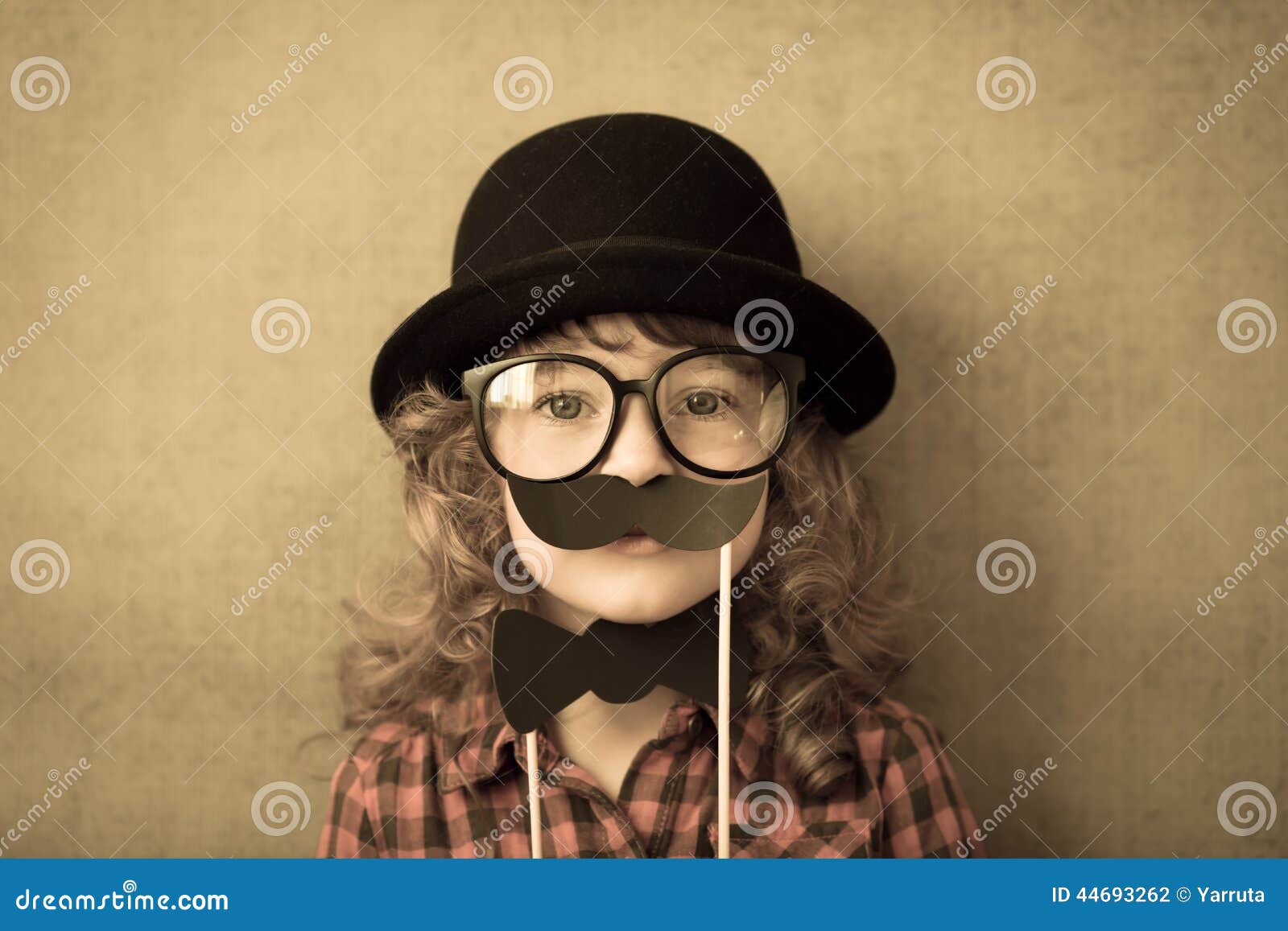 Funny hipster kid stock photo. Image of portrait, person - 44693262