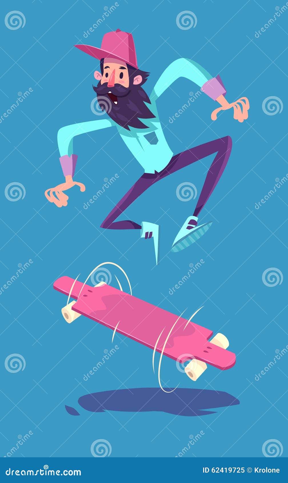 Longboard Cartoon Vector | CartoonDealer.com #57142793