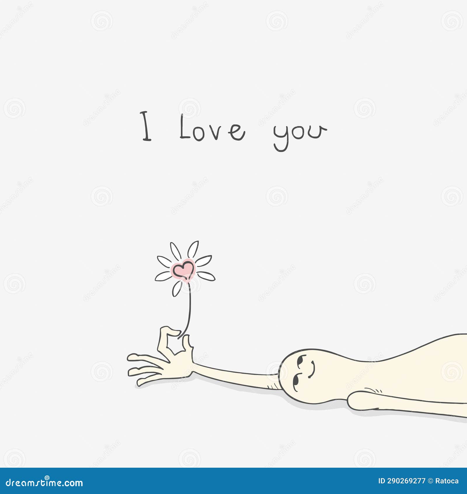 Funny I love you message stock illustration. Illustration of comedy ...