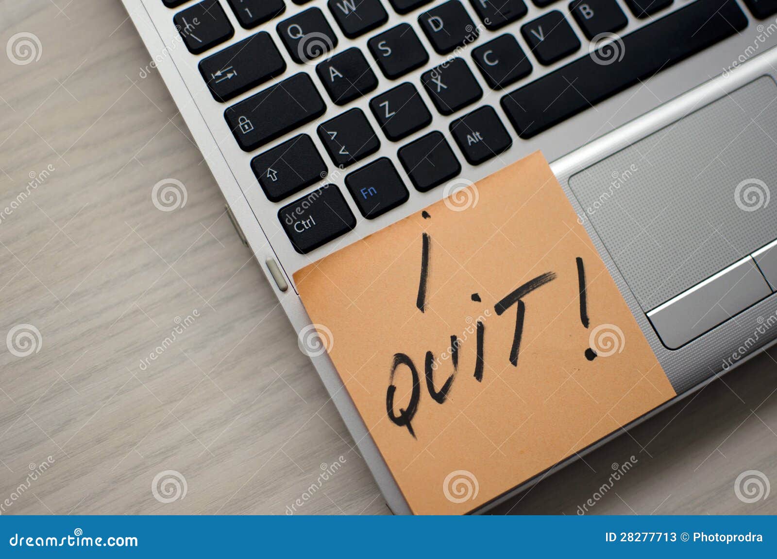 Funny I quit note stock image. Image of humor, employment - 28277713