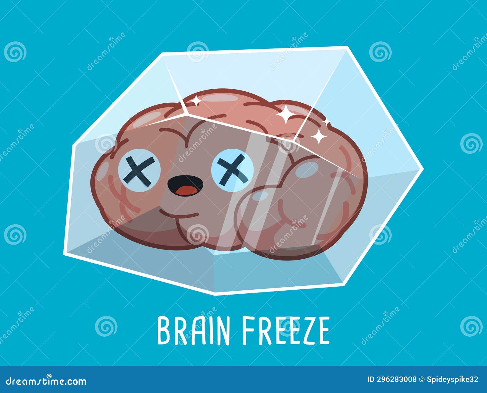 Brain Freeze Illustration | CartoonDealer.com #107071606