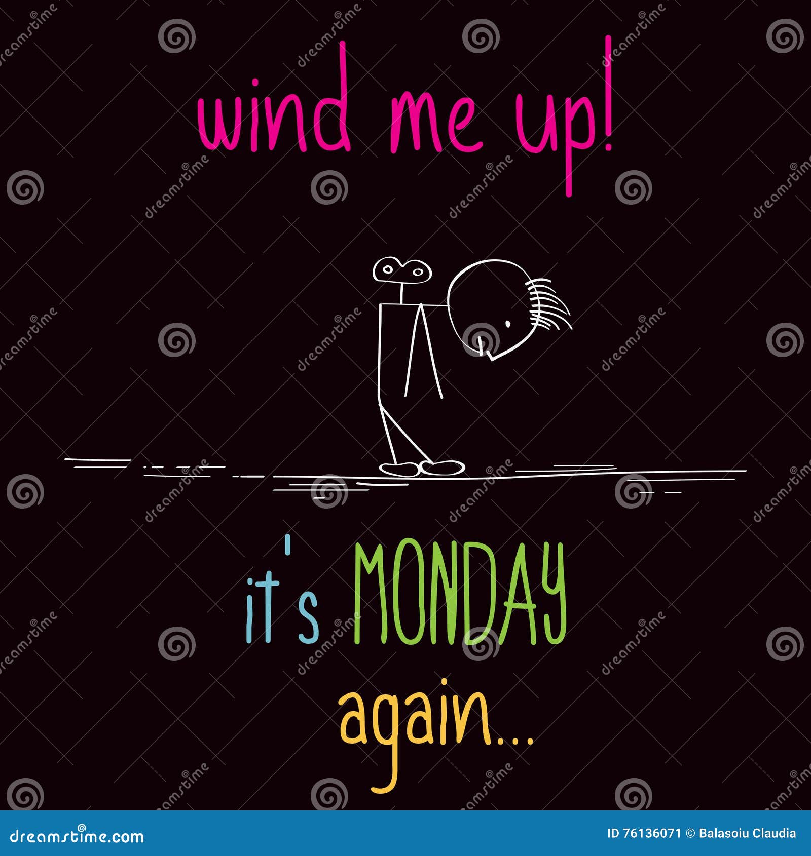 Funny Illustration with Message Stock Vector - Illustration of quote ...