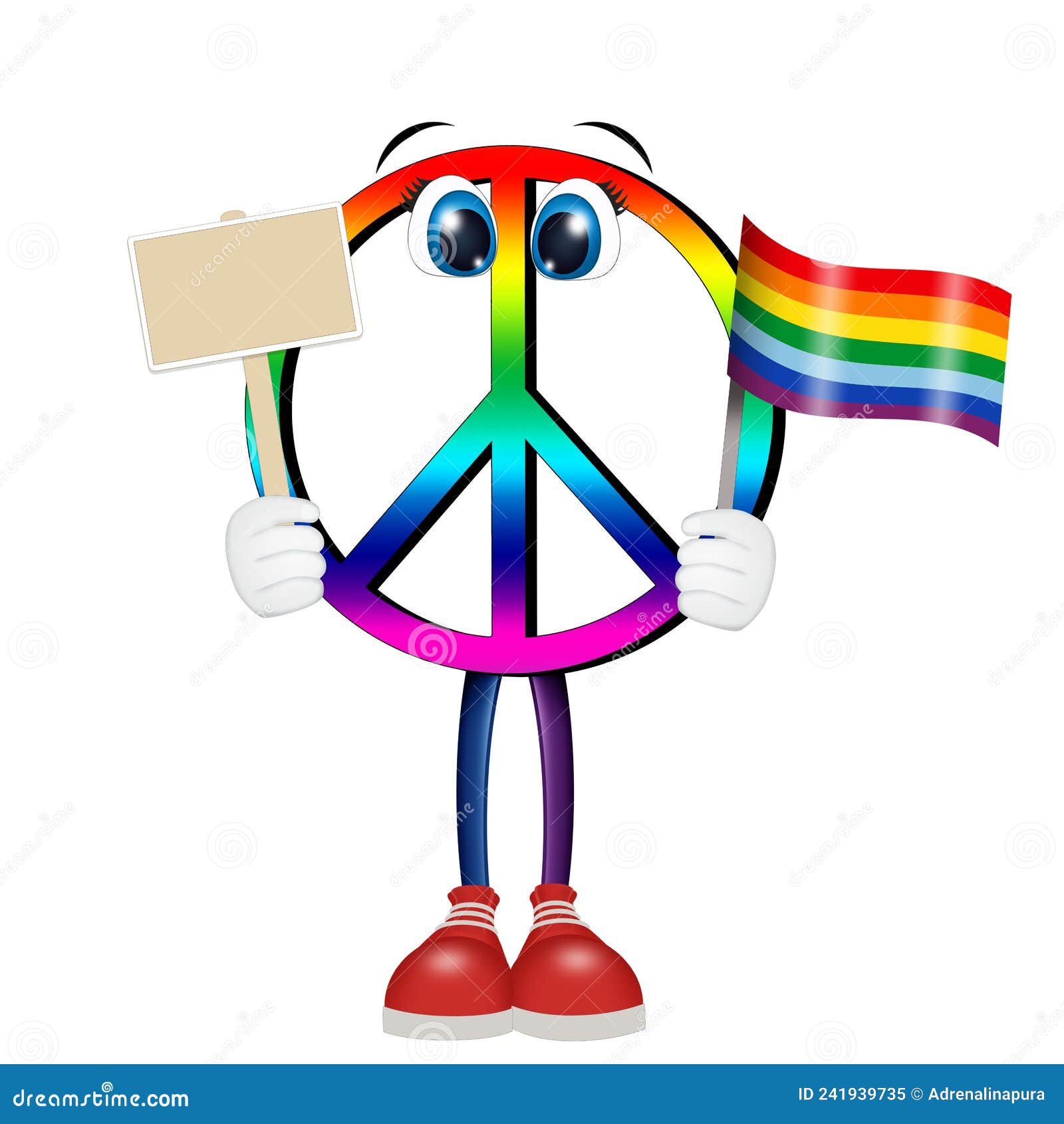 Illustration of Peace Symbol Stock Illustration - Illustration of funny ...