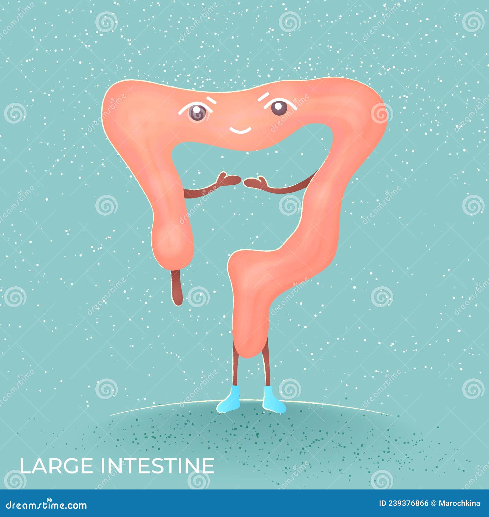 Funny Illustrations Anatomical Image of Human Organs Stock Illustration ...