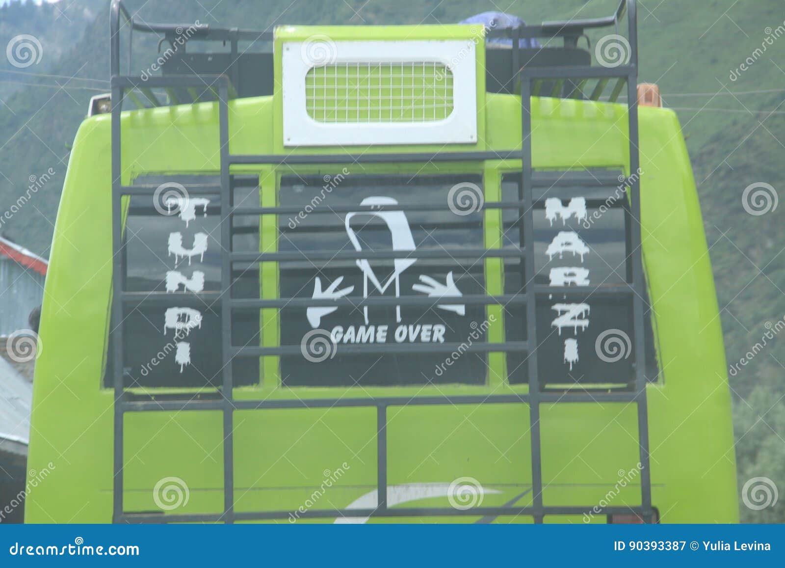 Funny indian bus editorial photography. Image of transport - 90393387