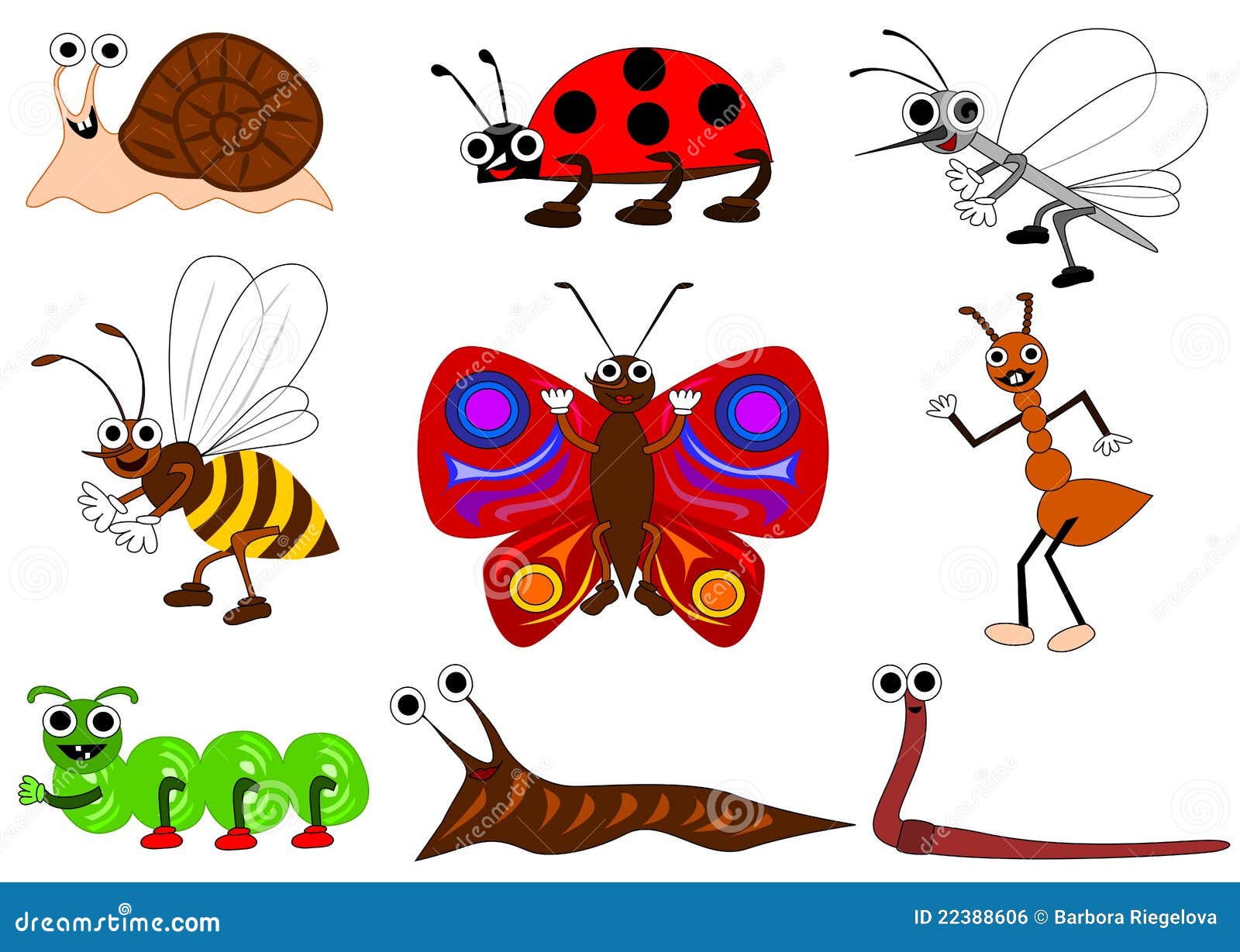 Funny insect stock illustration. Illustration of ladybug - 22388606