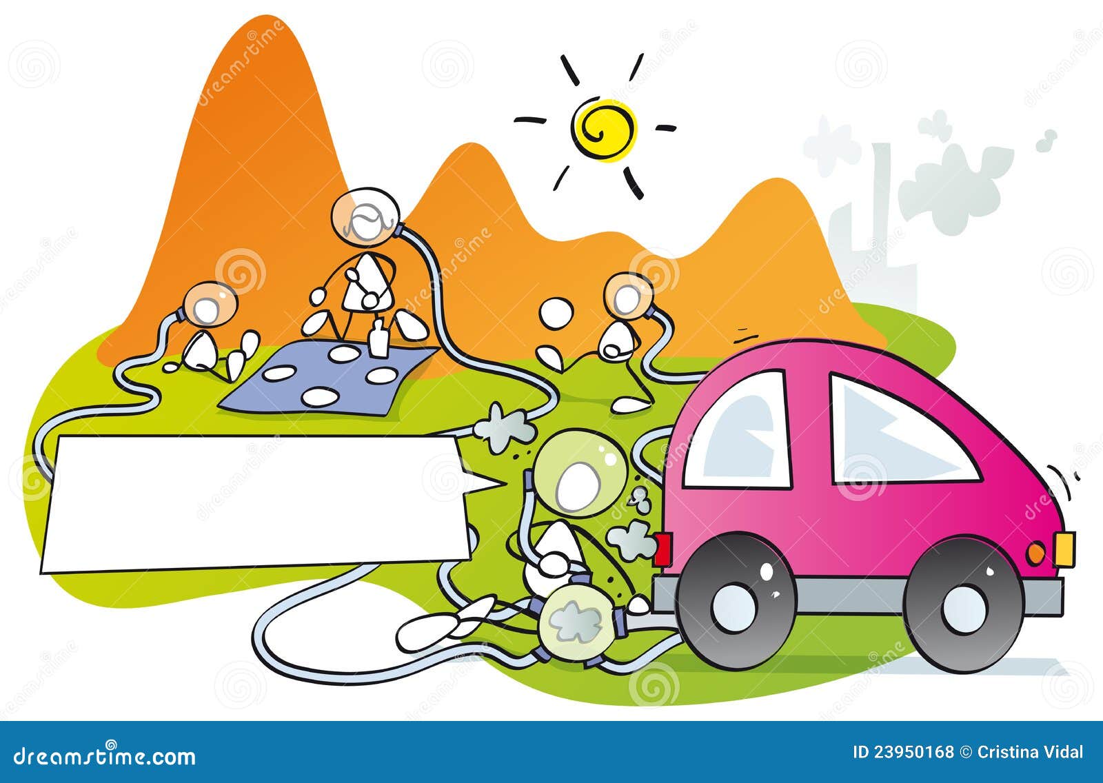 Funny joke pollution stock illustration. Illustration of clean - 23950168