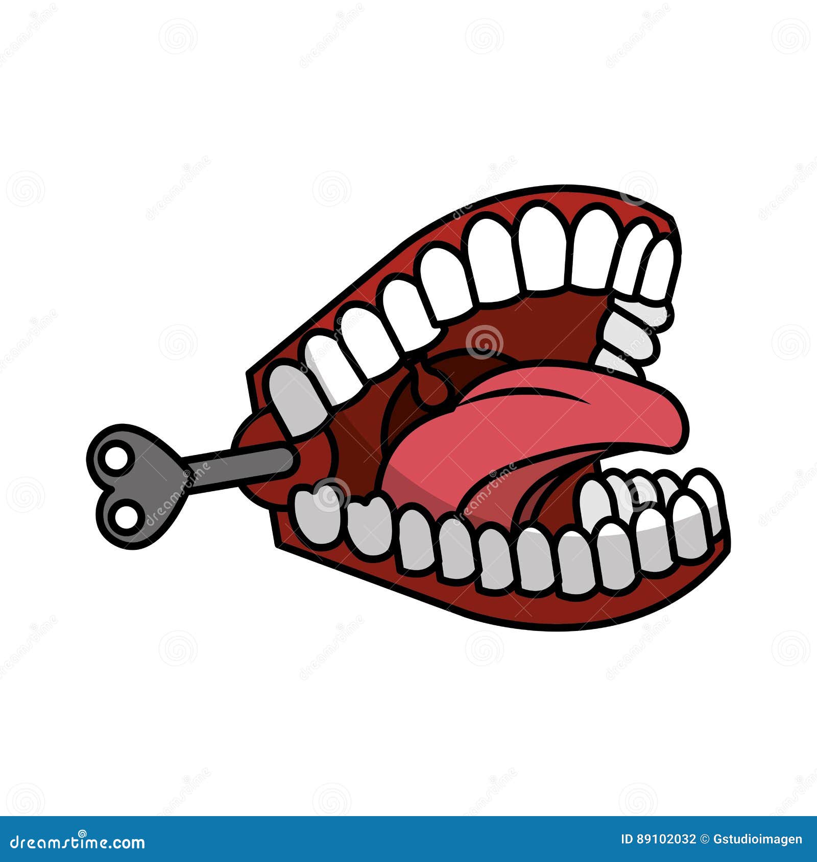 Funny Joke teeth icon stock vector. Illustration of object - 89102032